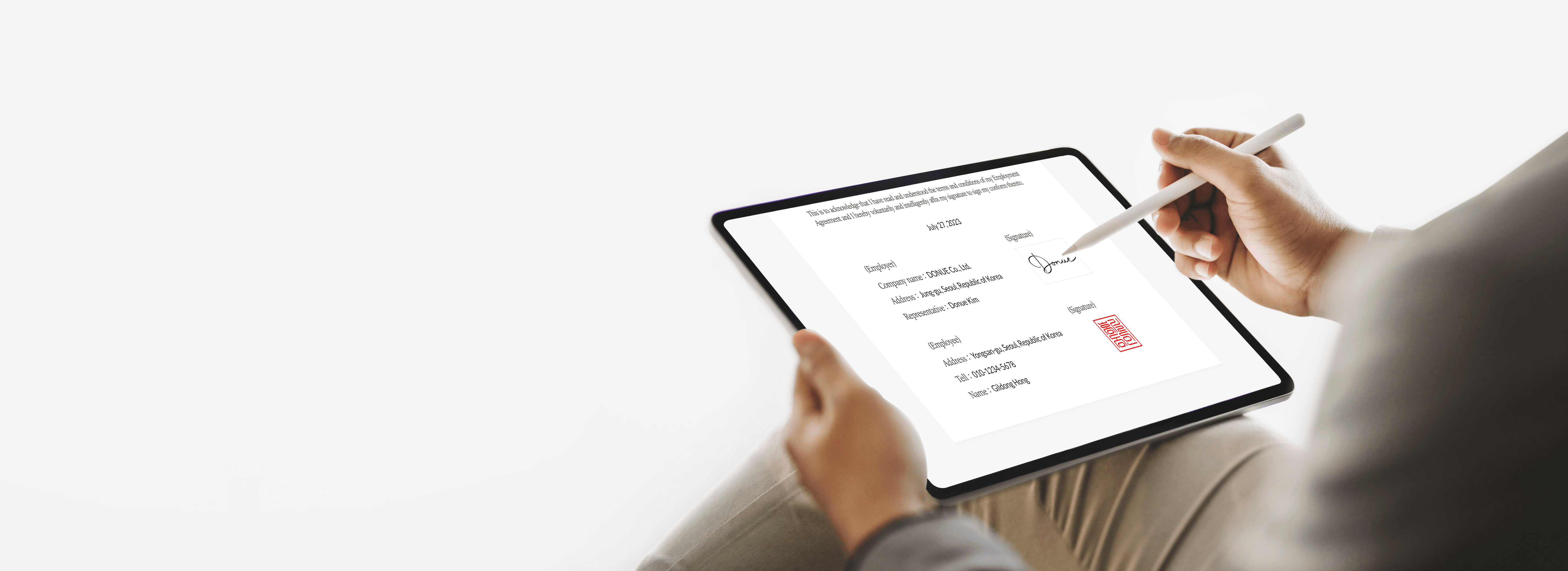 Easy-to-use e-contract solution.